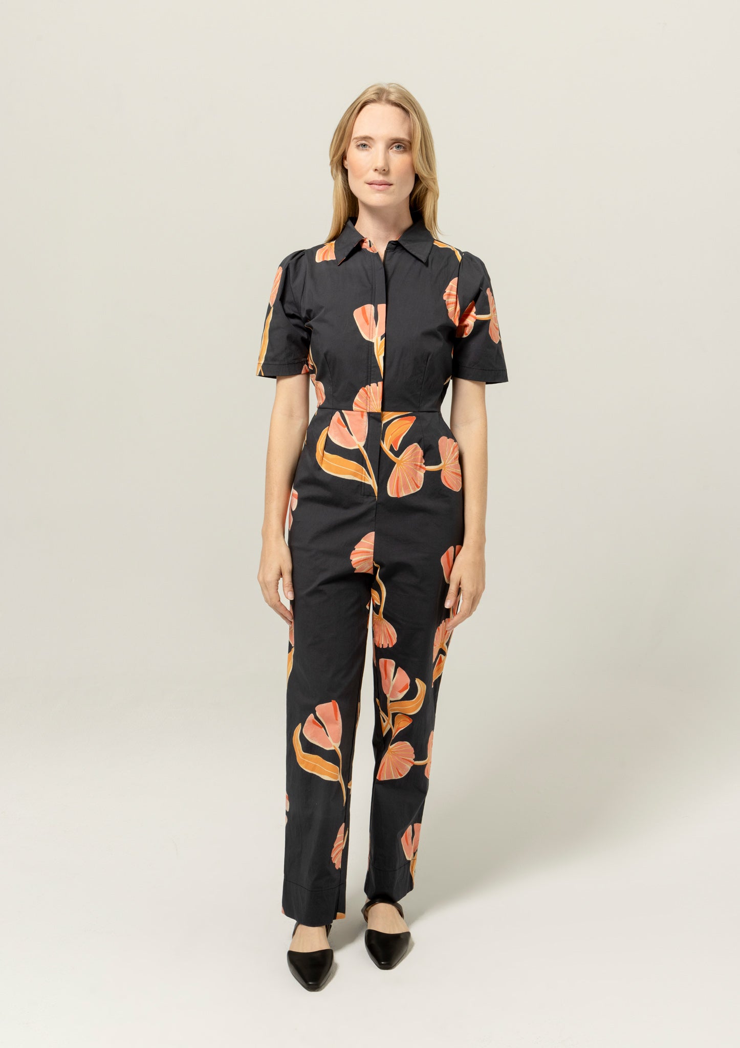 Kami Jumpsuit | BEL KAZAN | Dahlia | Poplin Spandex | Handmade in Bali