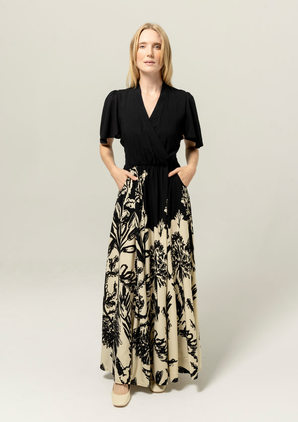 La Vie En Rose Dress | BEL KAZAN | Midnight Lagoon | Ecovero Rayon ...