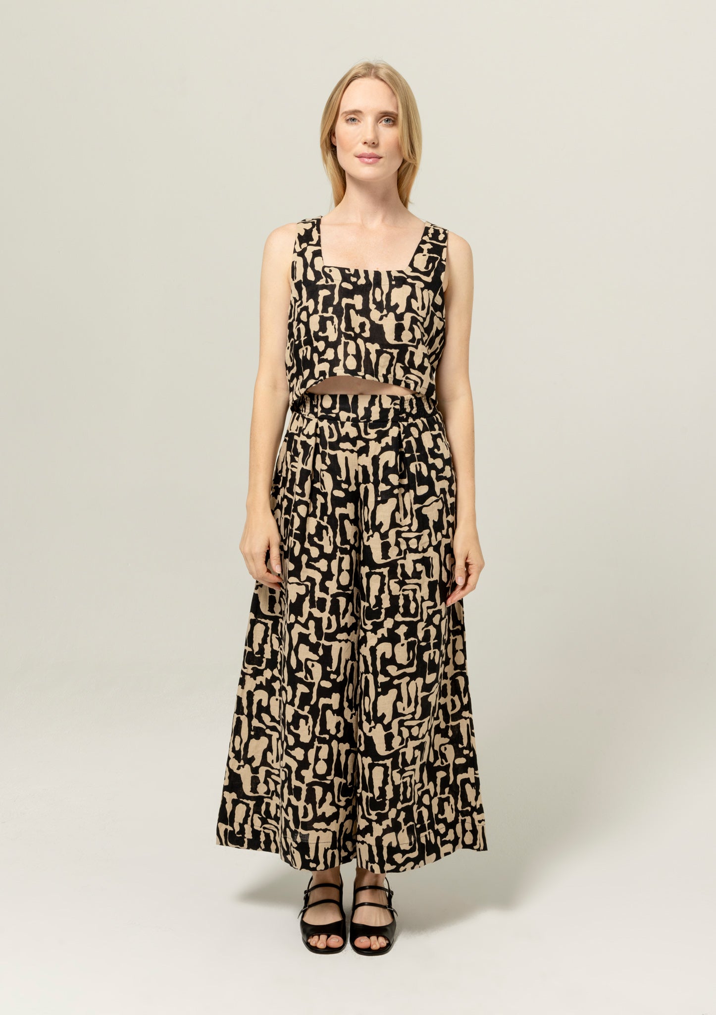 Larkin Top | BEL KAZAN | Cream Sahara | Linen | Handmade in Bali