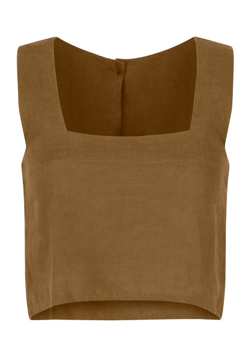 Larkin Top | BEL KAZAN | Cumin | Made in Bali