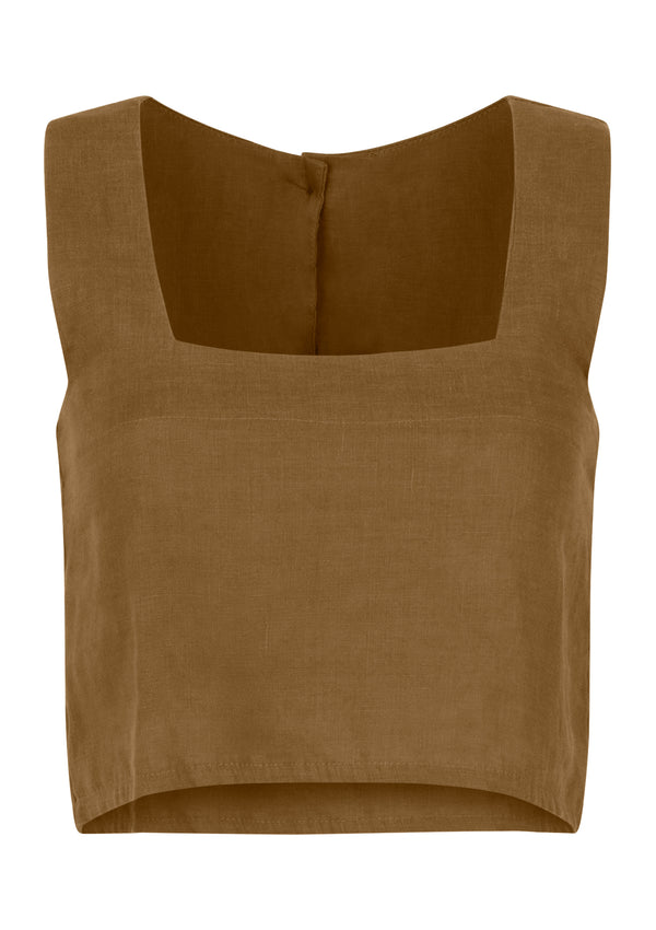 Larkin Top | BEL KAZAN | Cumin | Made in Bali