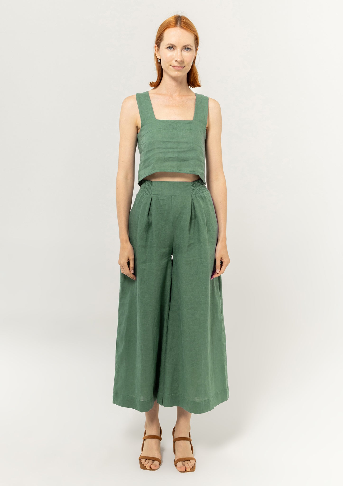 Larkin Top | BEL KAZAN | Aqua | Made in Bali