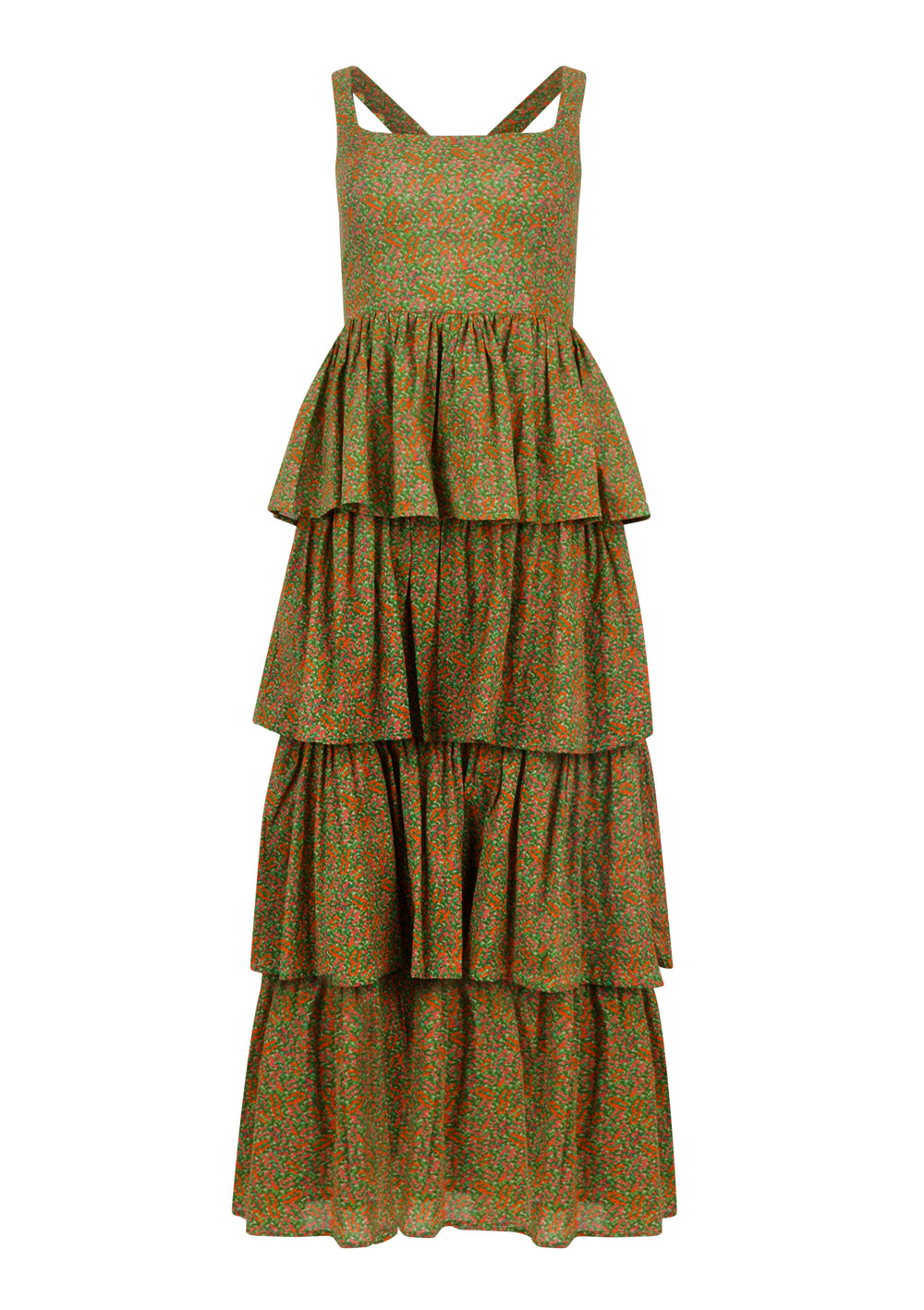 BEL KAZAN | Lucca Dress | Cream Tomato | Organic Cotton Handmade in Bali