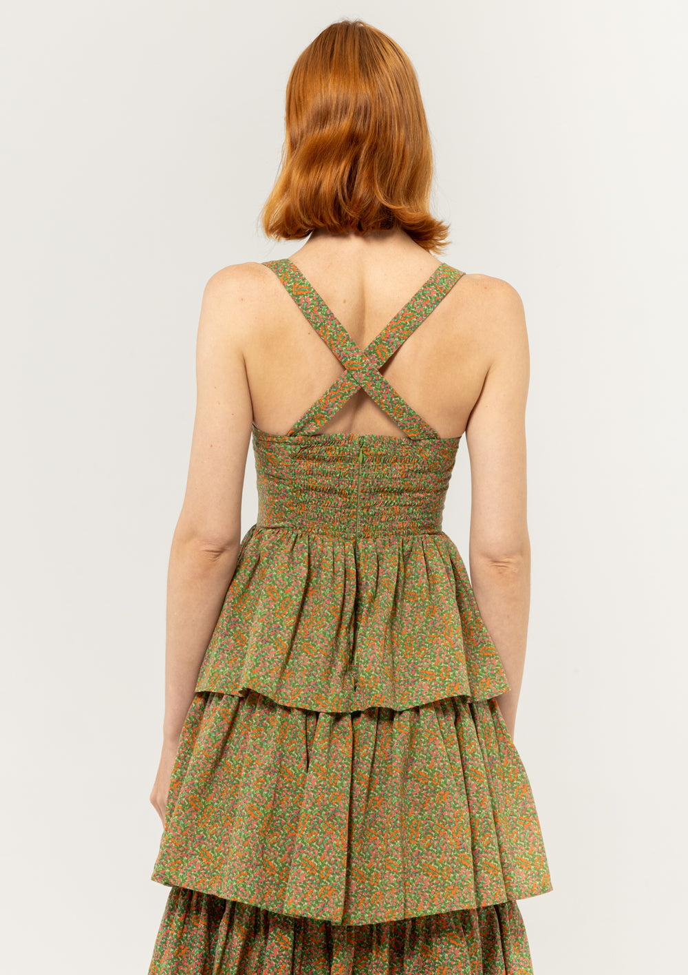 BEL KAZAN | Lucca Dress | Cream Tomato | Organic Cotton Handmade in Bali